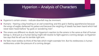 Hyperion the fragment and dreamy visions | PPT