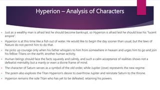 Hyperion the fragment and dreamy visions | PPT