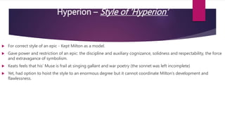 Hyperion the fragment and dreamy visions | PPT