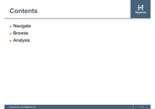 Hyperion Analyzer Web Client | PPT