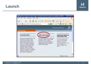 Hyperion Analyzer Web Client | PPT