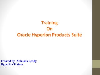 Hyperion essbase | PPTX