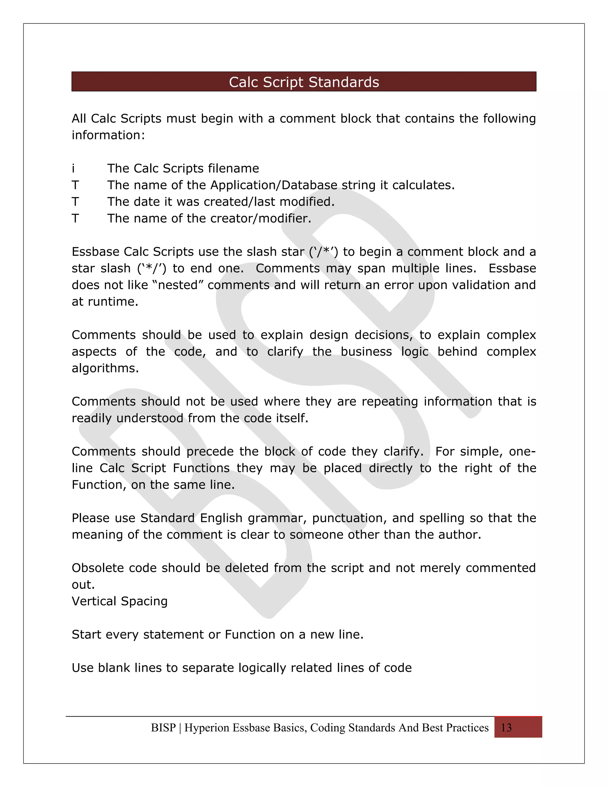 Hyperion essbase basics | DOC