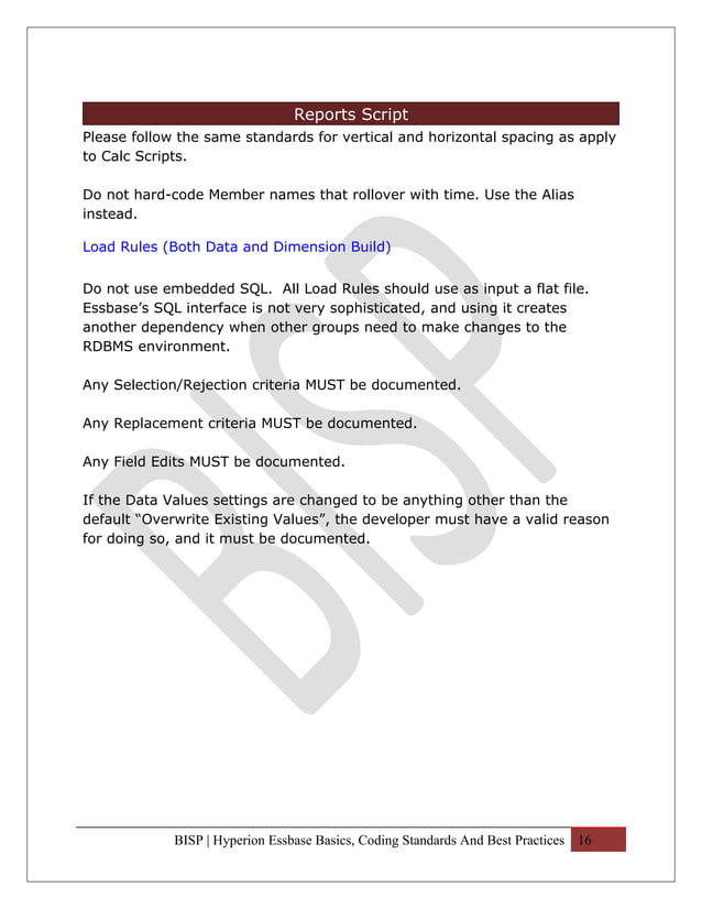 Hyperion essbase basics | DOC | Databases | Computer Software and Applications