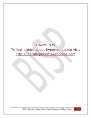 Hyperion essbase basics | DOC
