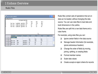 Hyperion essbase basics | PPTX | Databases | Computer Software and Applications