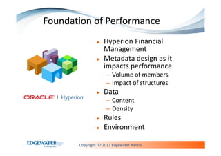 Hyperion Financial Management Application Design for Performance | PDF