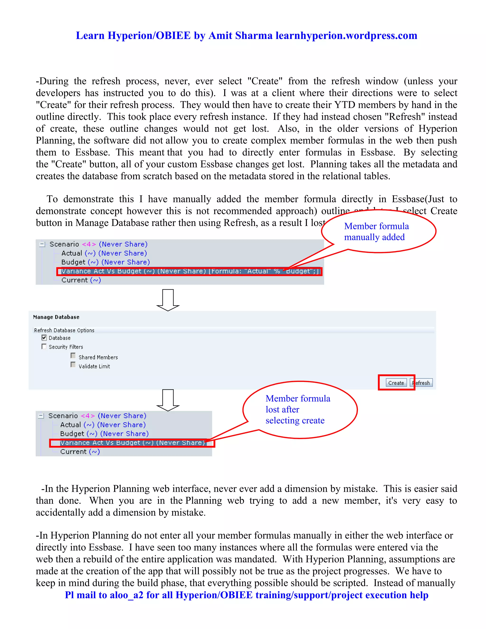 Hyperion planning what you should know | DOC