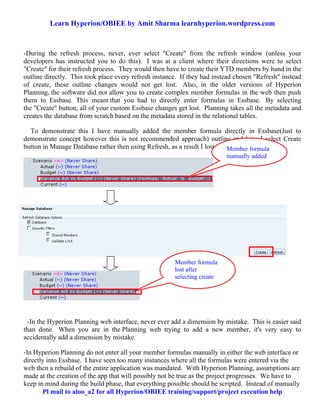 Hyperion planning what you should know | DOC