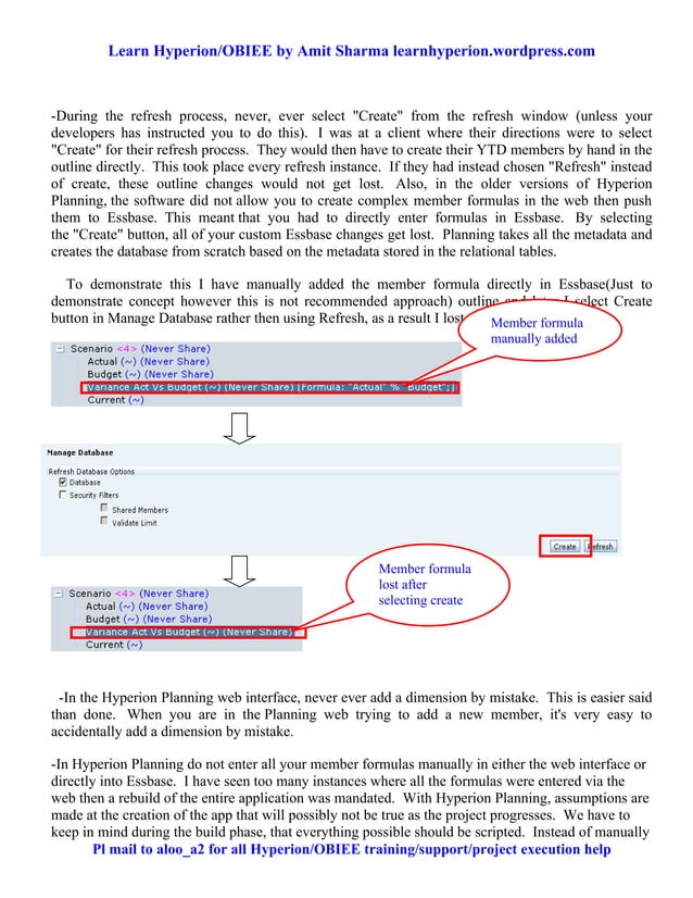 Hyperion planning what you should know | DOC