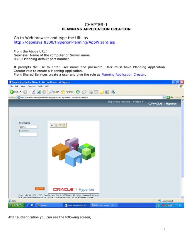 Hyperion step by step guide | PDF