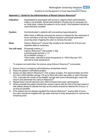 Hyperkalaemia in adults | PDF