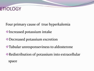 Hyperkalemia | PPTX