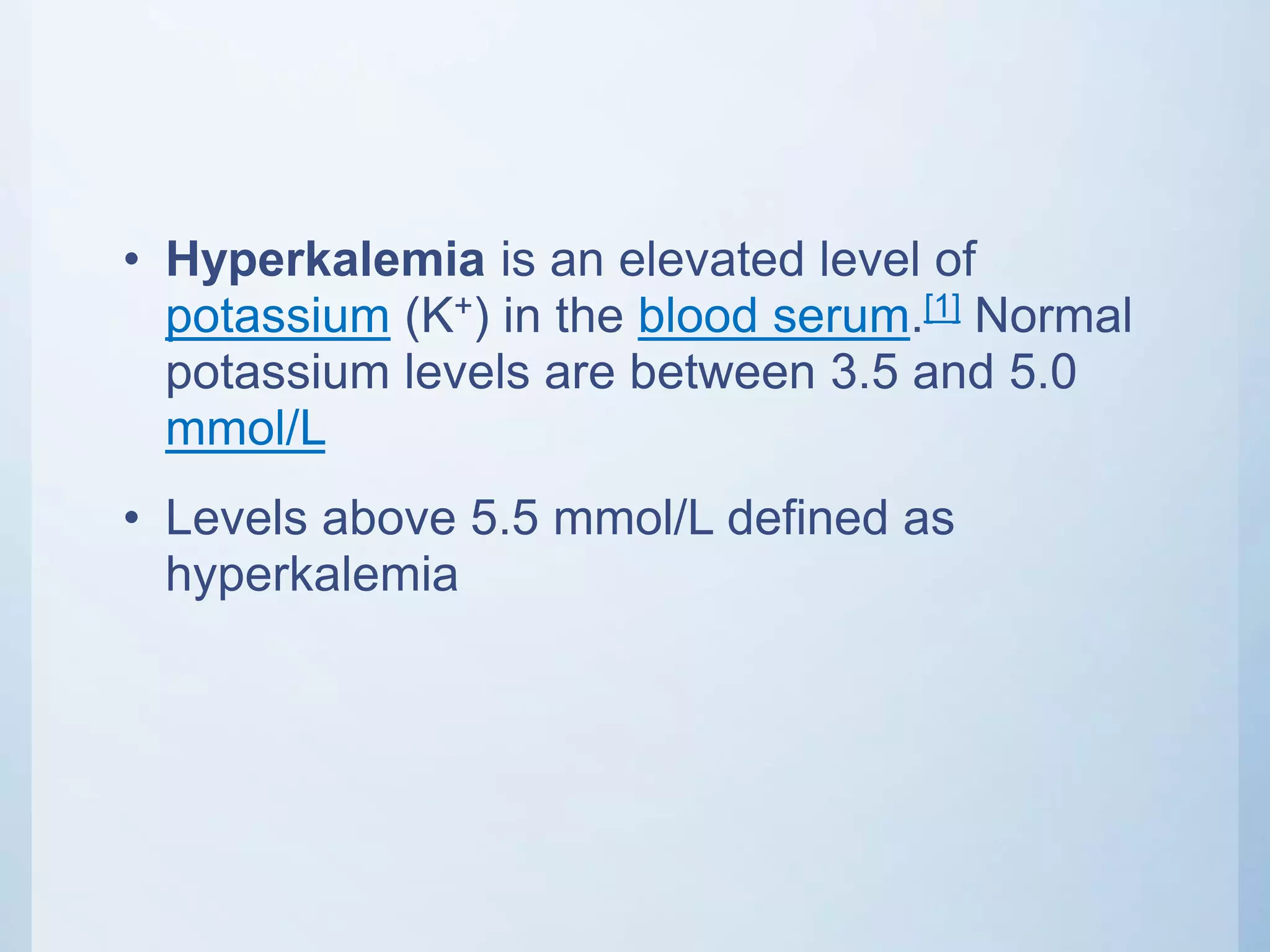 Hyperkalemea management | PPTX