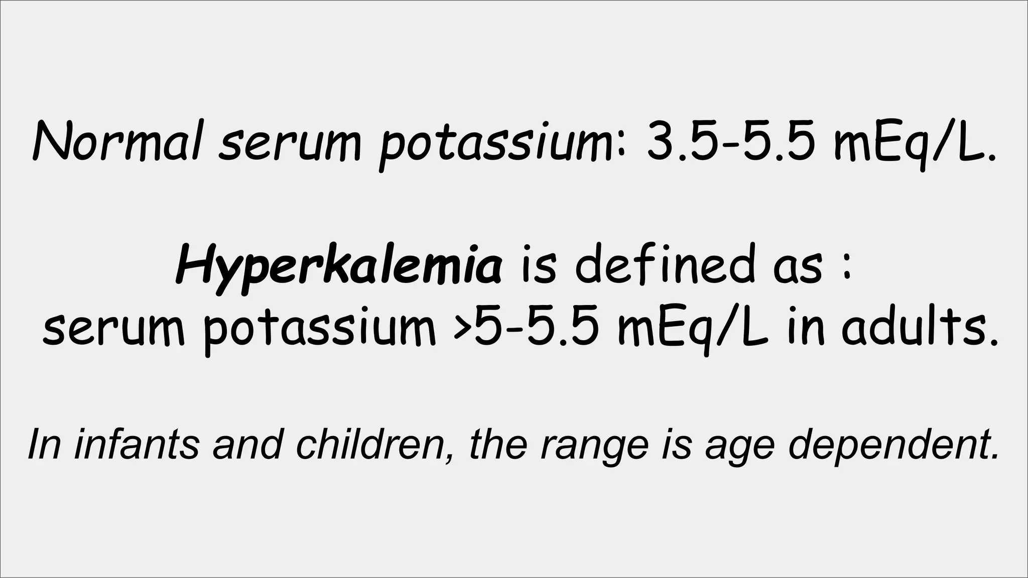 Hyperkalemia - An overview : Causes and management | PPT