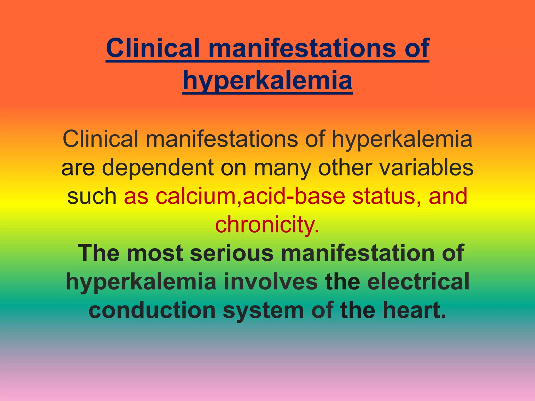 Hyperkalemia | PPTX