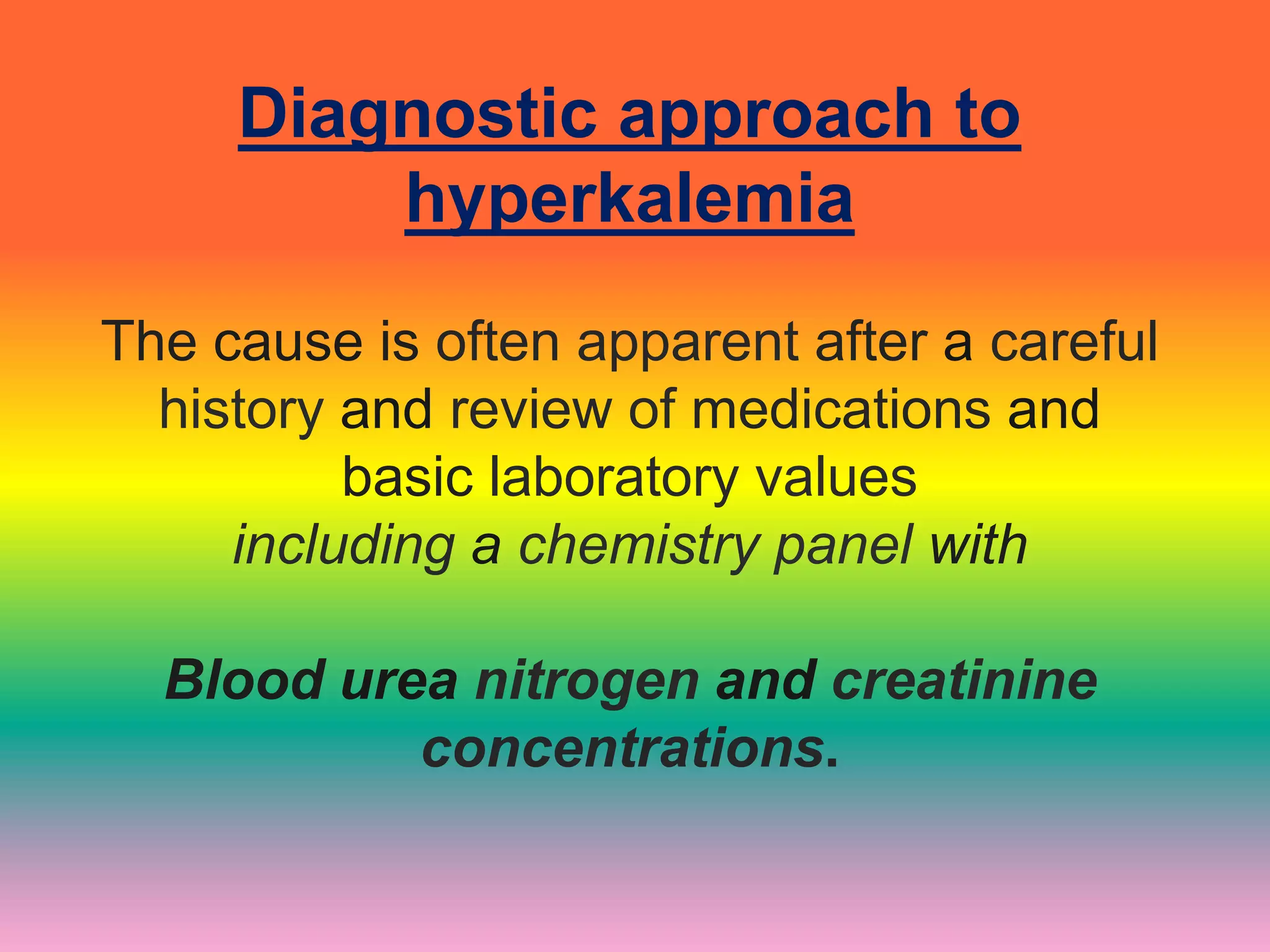 Hyperkalemia | PPTX