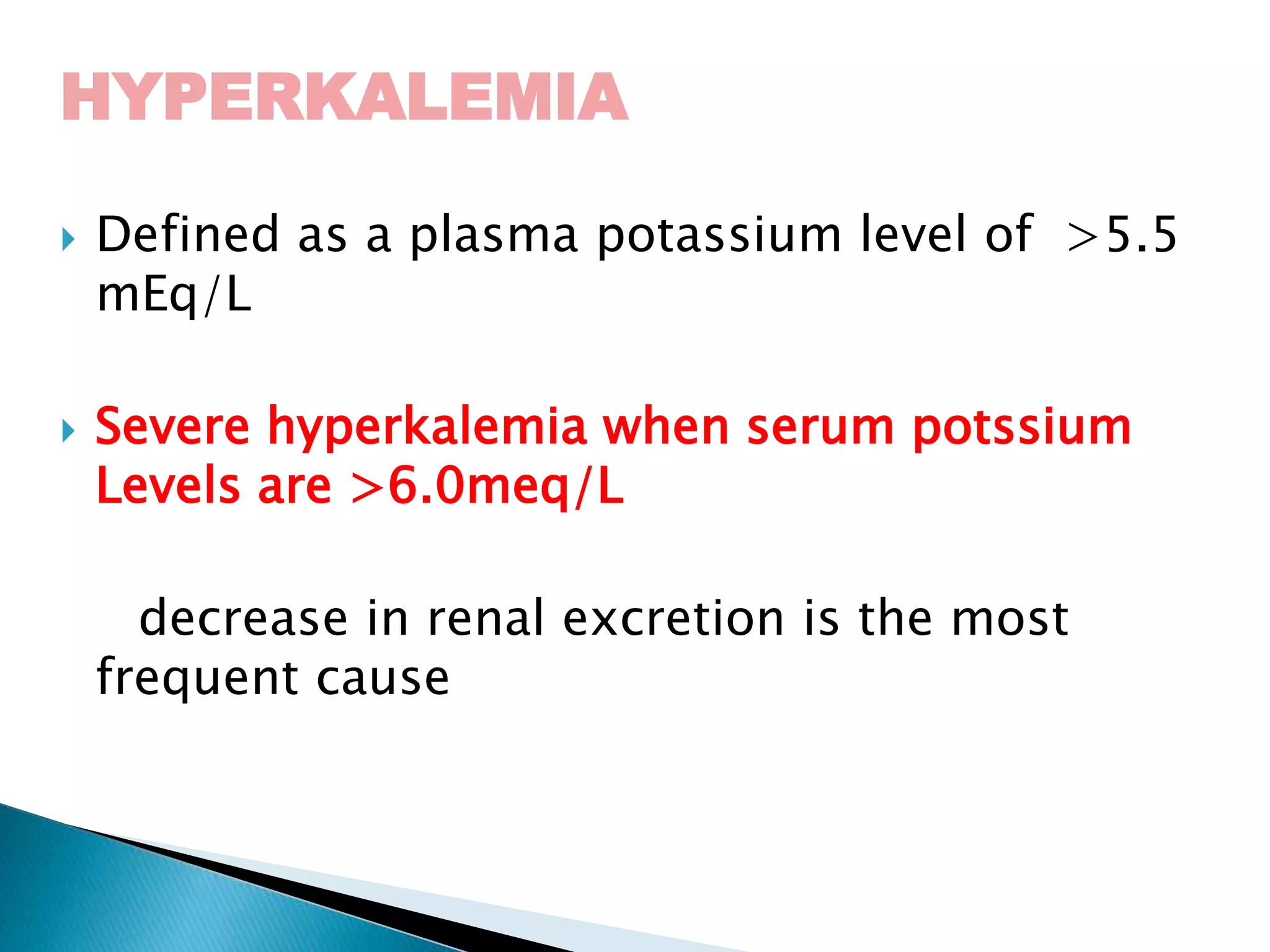 Hyperkalemia 160108171542 | PPTX