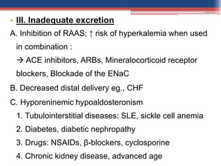 Hyperkalemia | PPTX