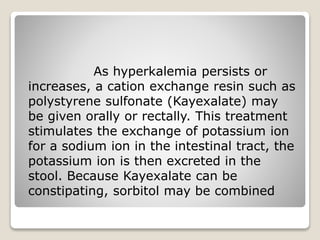 Hyperkalemia | PPTX