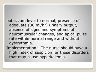 Hyperkalemia | PPTX