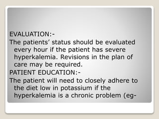 Hyperkalemia | PPTX