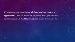 HYPERKALEMIA ppt Harrison based............ | PPTX