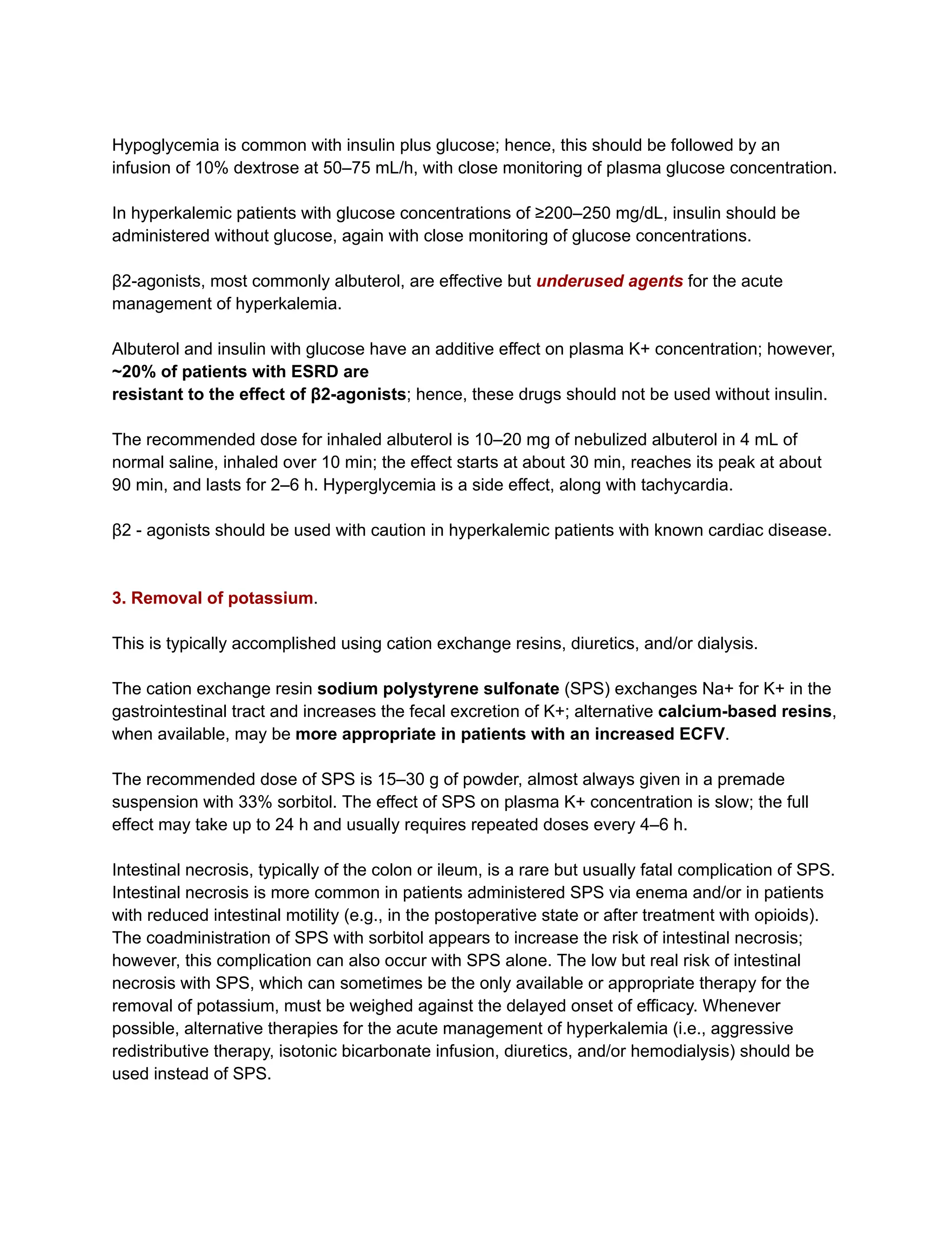Treatment of Hyperkalemia - Important Points.pdf