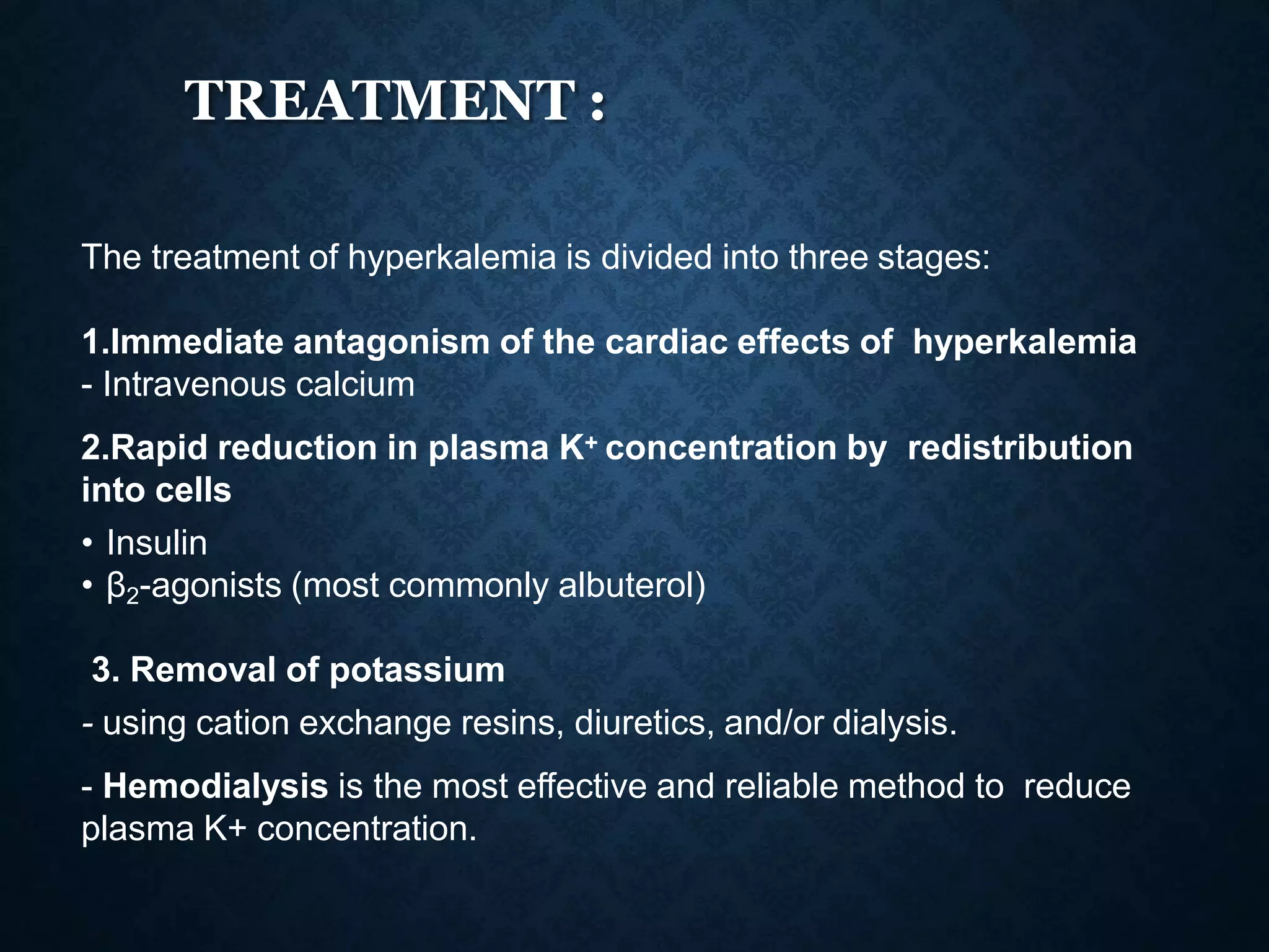 Hyperkalemia final | PPTX | Blood Disorders | Diseases and Conditions
