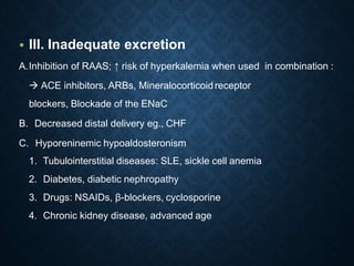 Hyperkalemia final | PPTX | Blood Disorders | Diseases and Conditions
