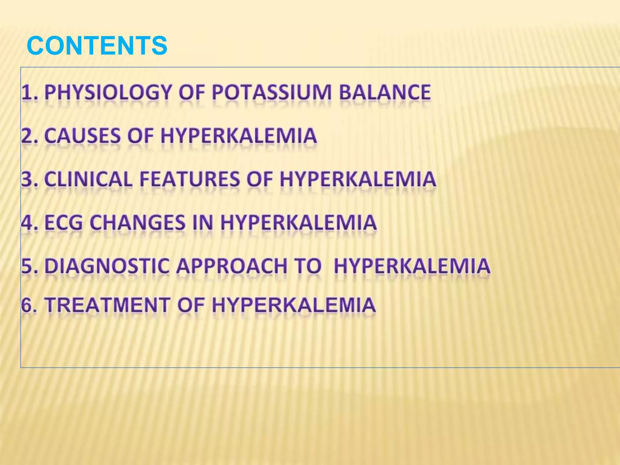 Diagnosis and management of Hyperkalemia | PPTX