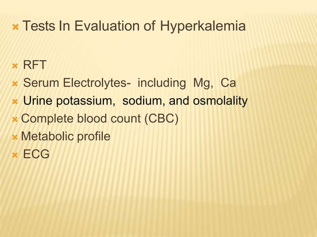 Diagnosis and management of Hyperkalemia | PPTX