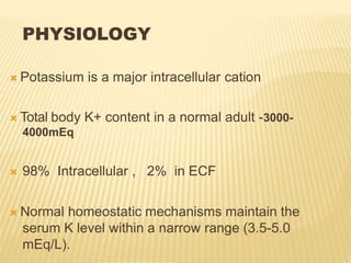 Diagnosis and management of Hyperkalemia | PPTX