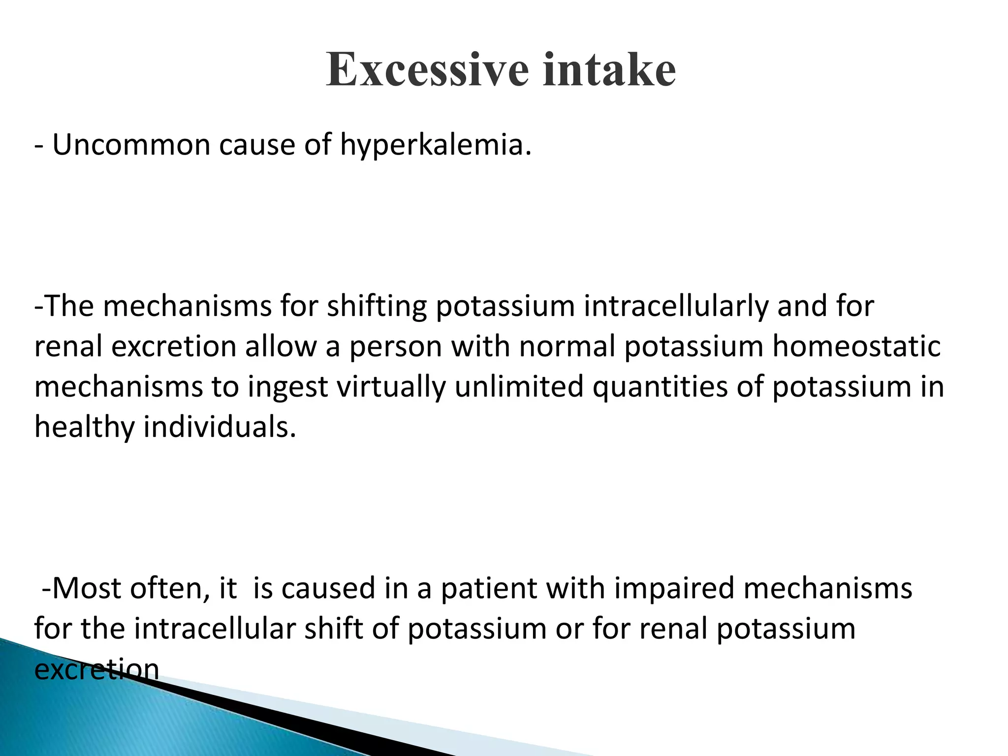 Hyperkalemia and its management | PPTX