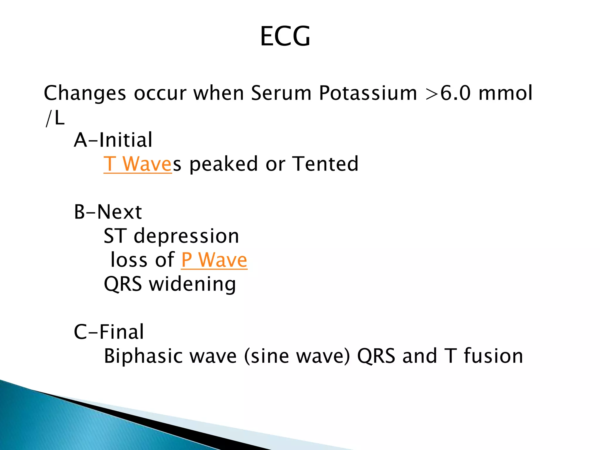 Hyperkalemia and its management | PPTX