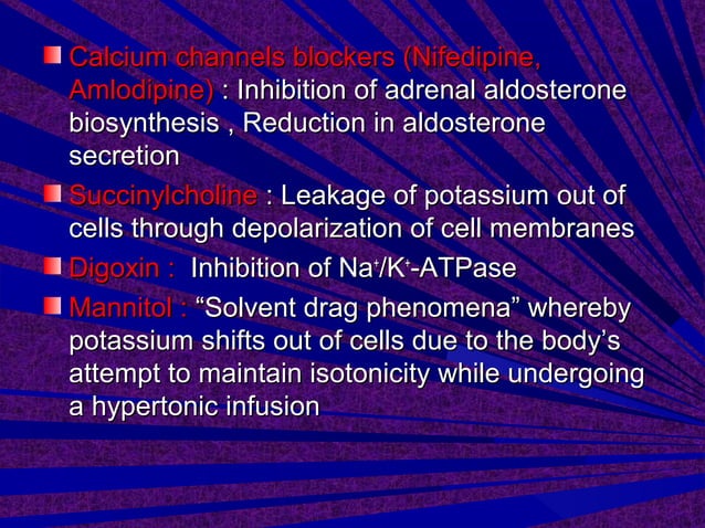 Hyperkalemia in children | PPT
