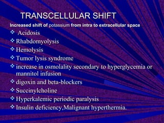 Hyperkalemia in children | PPT
