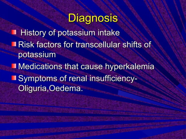 Hyperkalemia in children | PPT
