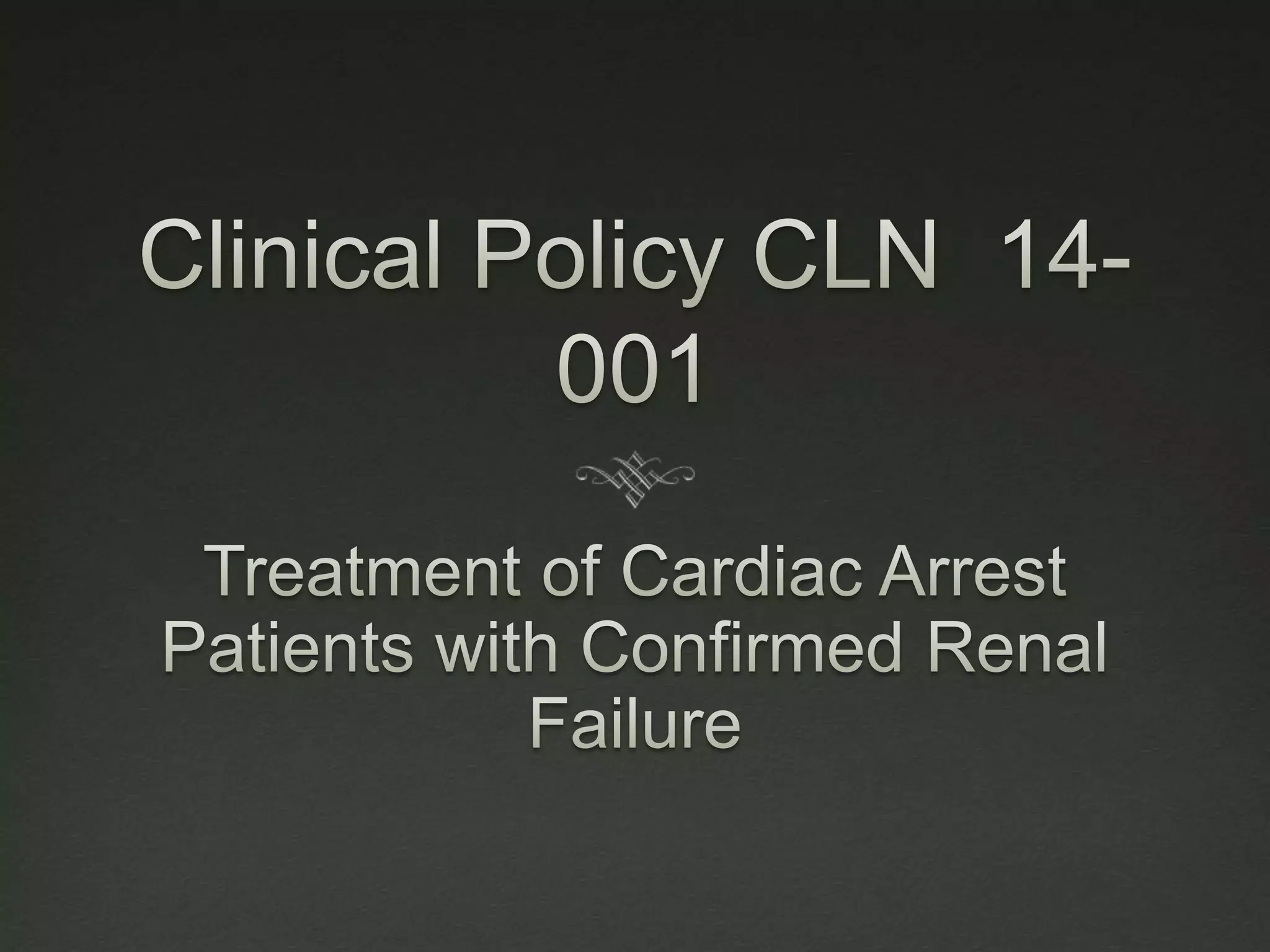 Hyperkalemia protocol presentation | PPTX