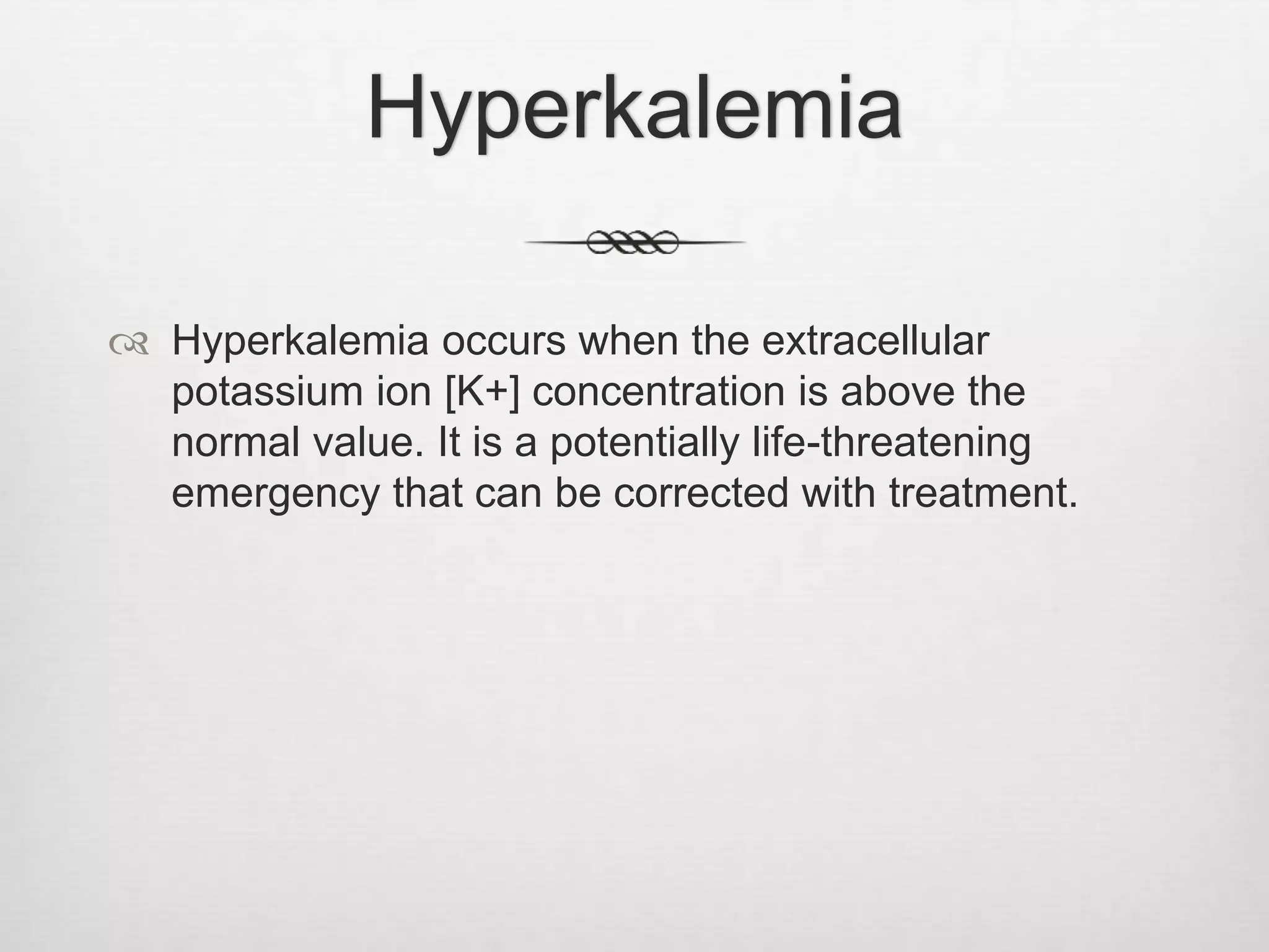 Hyperkalemia protocol presentation | PPTX