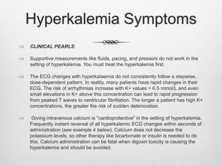 Hyperkalemia protocol presentation | PPTX | Blood Disorders | Diseases ...