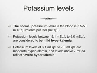 Hyperkalemia protocol presentation | PPTX