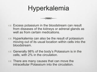Hyperkalemia protocol presentation | PPTX