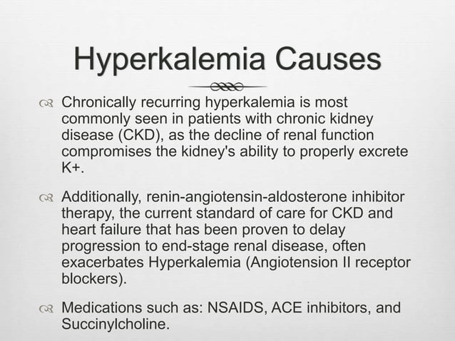 Hyperkalemia protocol presentation | PPTX | Blood Disorders | Diseases ...