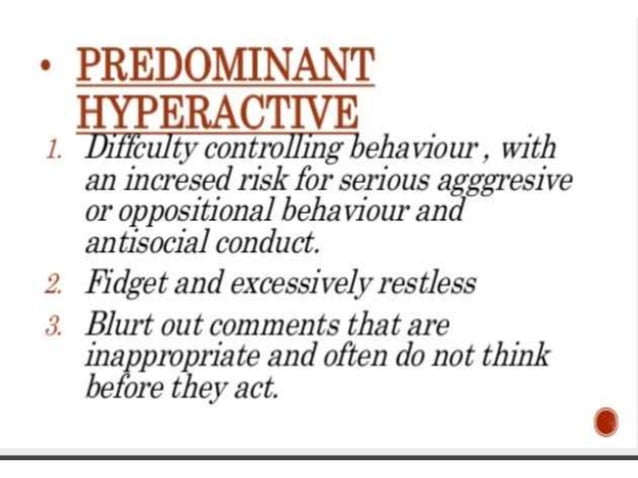 Hyperkinetic Disorder ADHD | PPTX | Mental Health | Diseases and Conditions