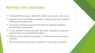 Hyperledger Fabric and Tools | ODP