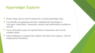 Hyperledger Fabric and Tools | ODP