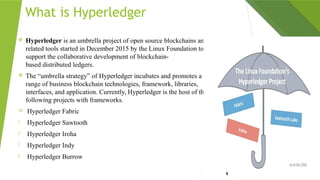 Hyperledger Fabric and Tools | ODP