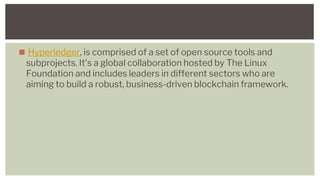 hyperledger-chaincode & hyperl fabric.pptx | Internet | Computing