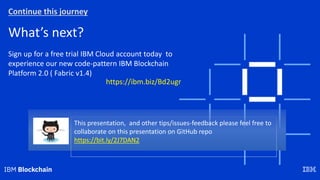 IBM presents: Hyperledger Fabric Hands On Workshop - part 1 | PPTX